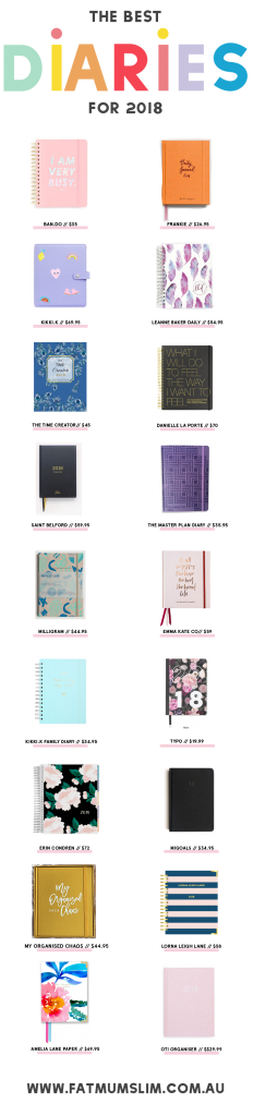 The Best Diaries For 2018 - Fat Mum Slim