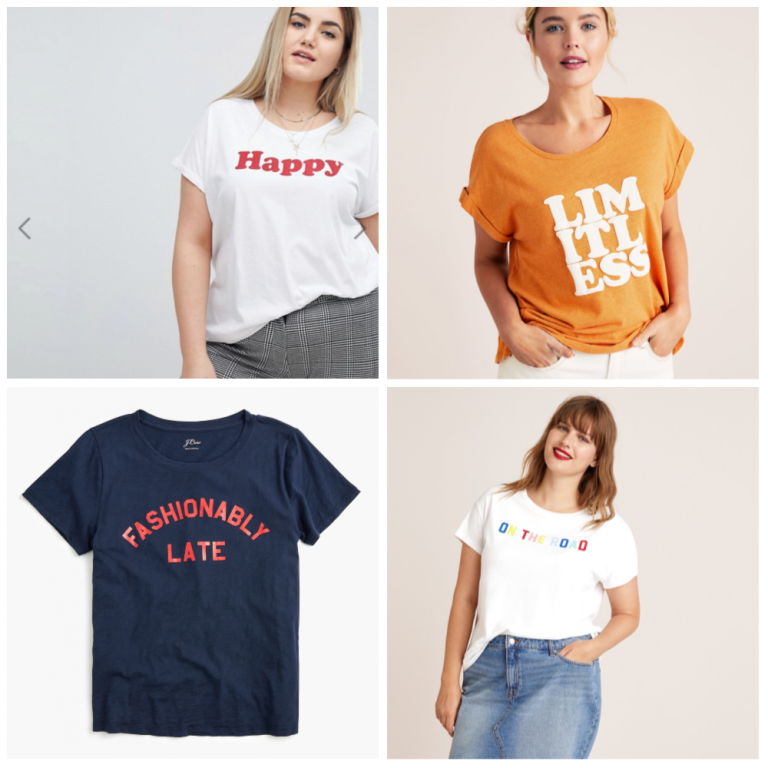 40+ Fun Plus Size Graphic Tees - Fat Mum Slim