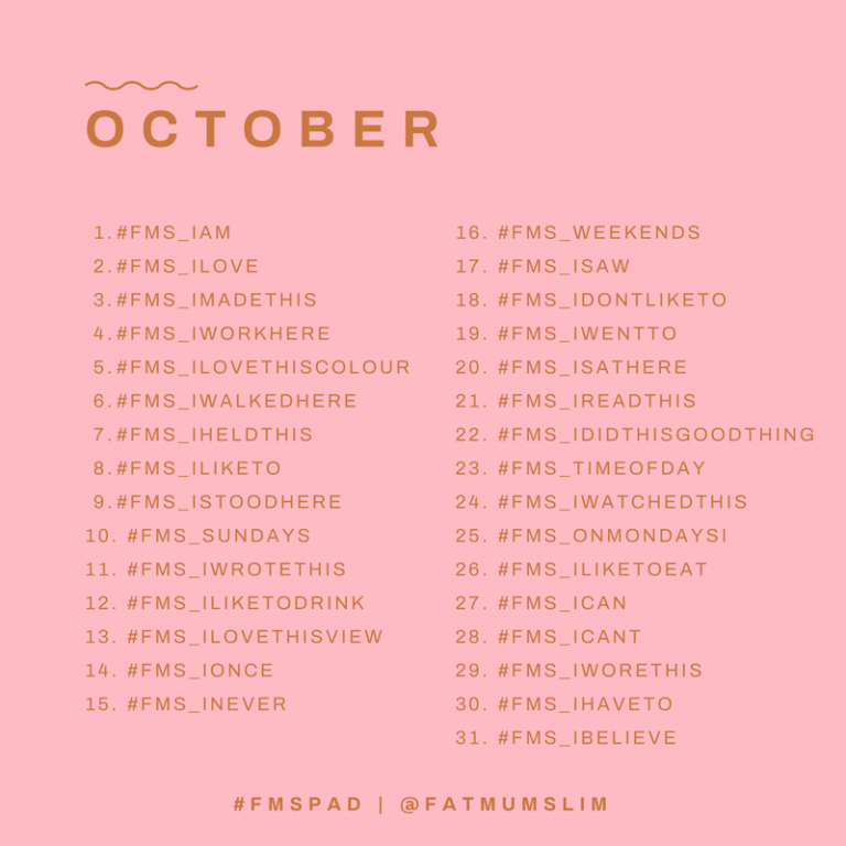 October 2021 Photo A Day Challenge - Fat Mum Slim