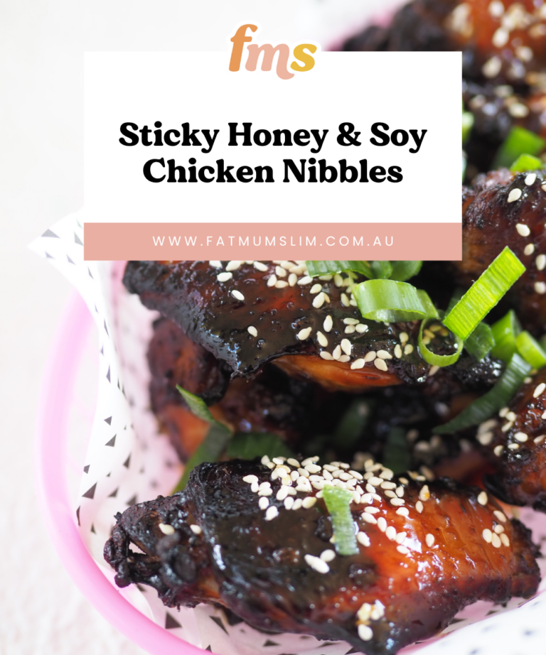 Chicken Nibbles in a Sticky Honey & Soy Sauce | Fat Mum Slim