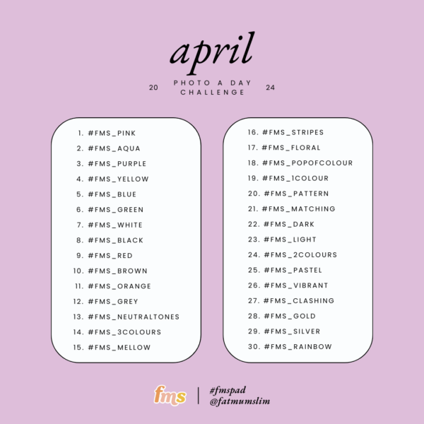 April 2024 Photo A Day Challenge: It's colour month!